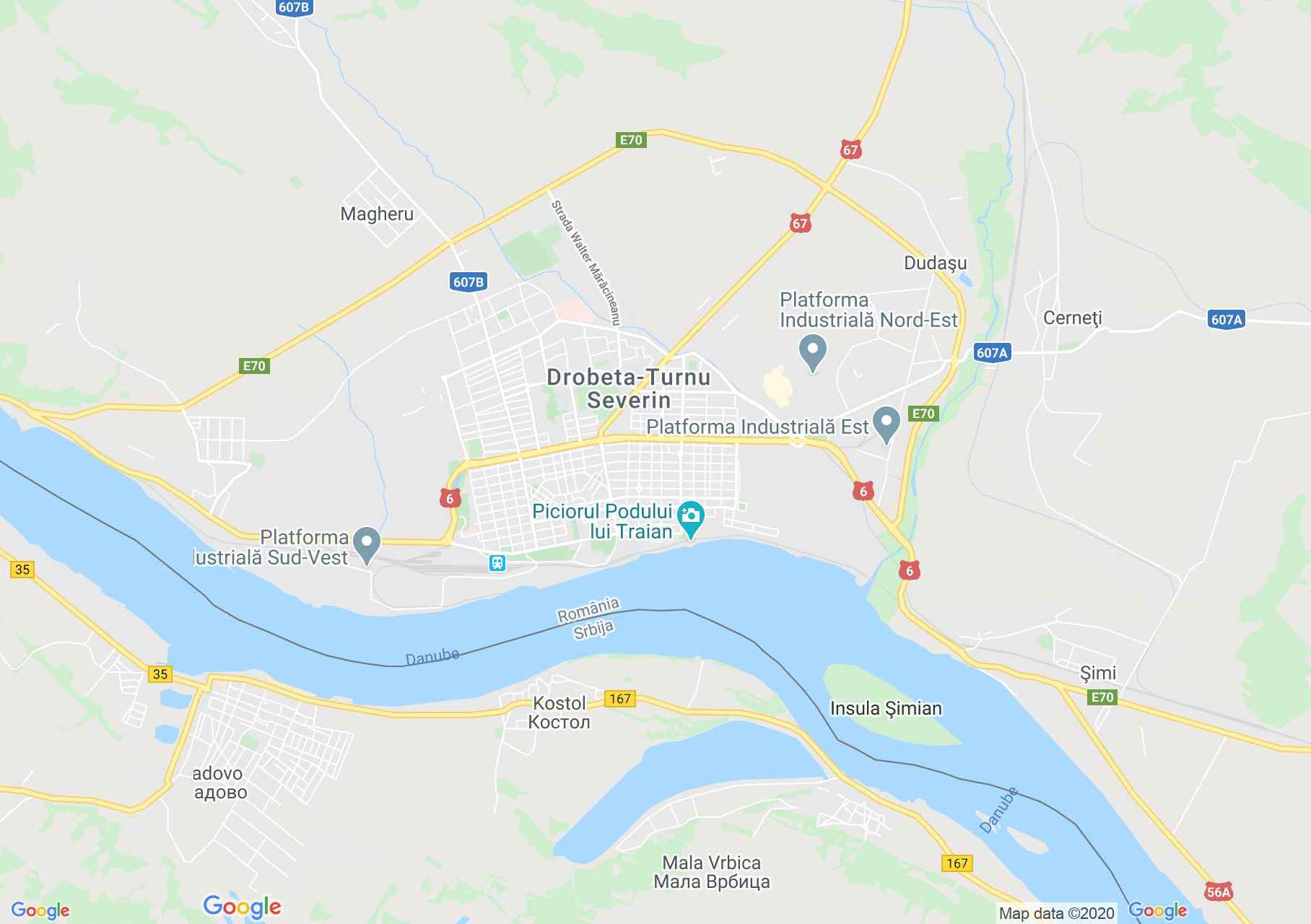 Drobeta-Turnu Severin, Interactive tourist map